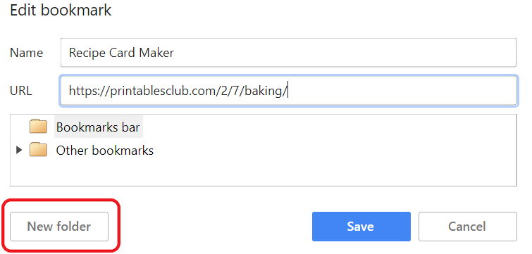 How to save your recipes to your computer?