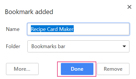 How to save your recipes to your computer?